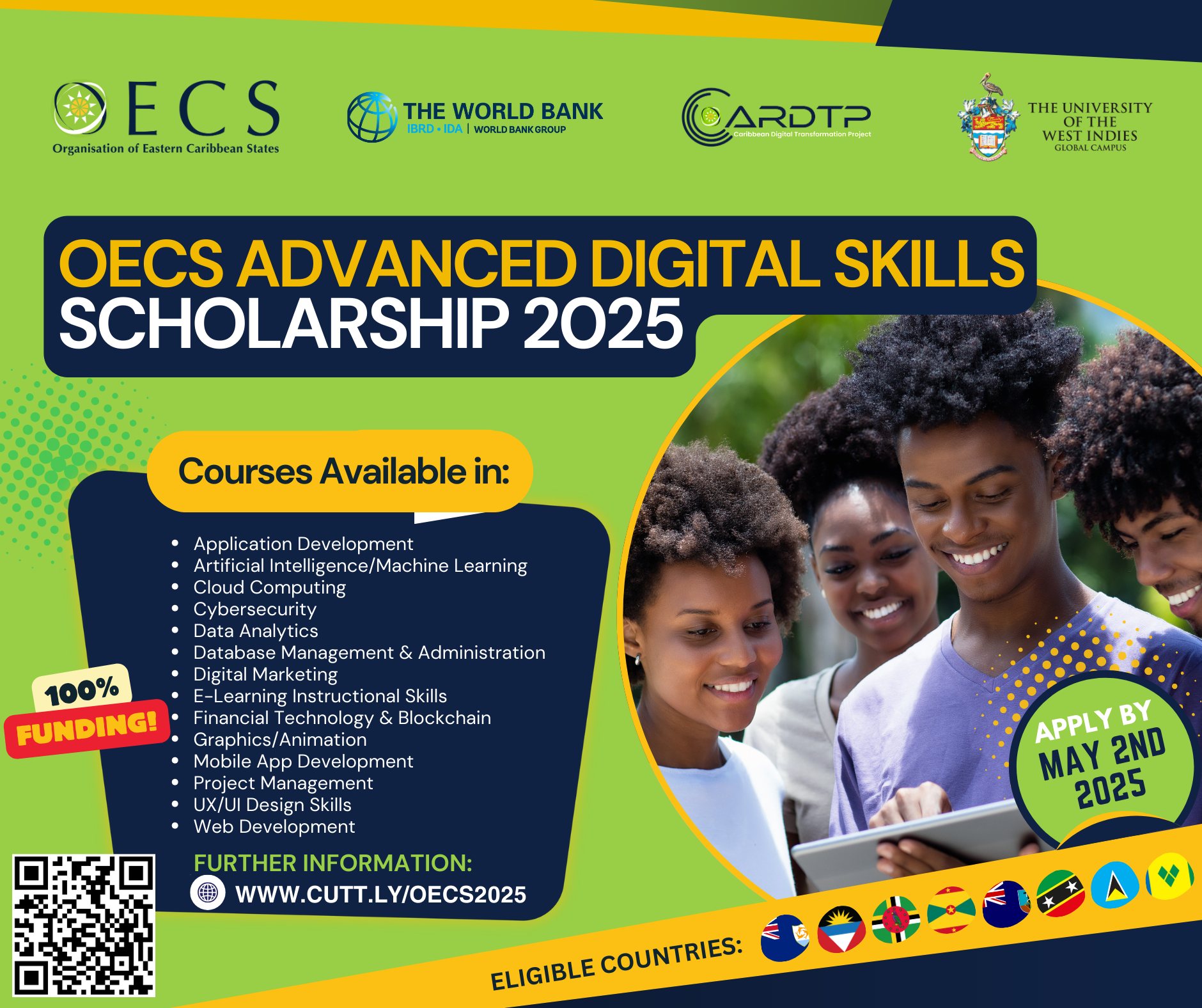 OECS Advanced Digital Skills Scholarships – Applications Now Open!